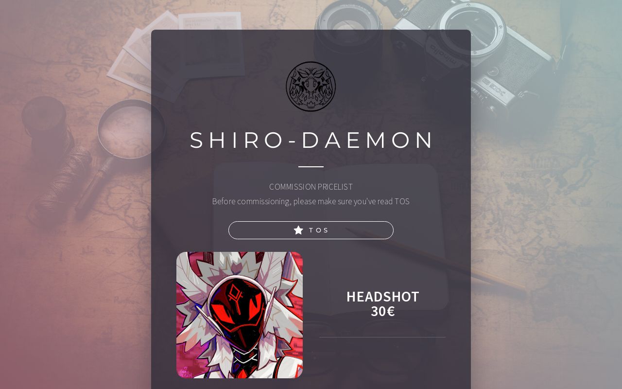 Shiro-Daemon's Pricelist